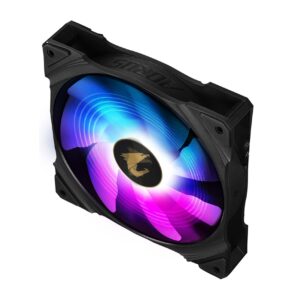 Gigabyte GP-AR140RFAN - AORUS 140mm Sleeve Bearing ARGB Computer Case Fan, Black