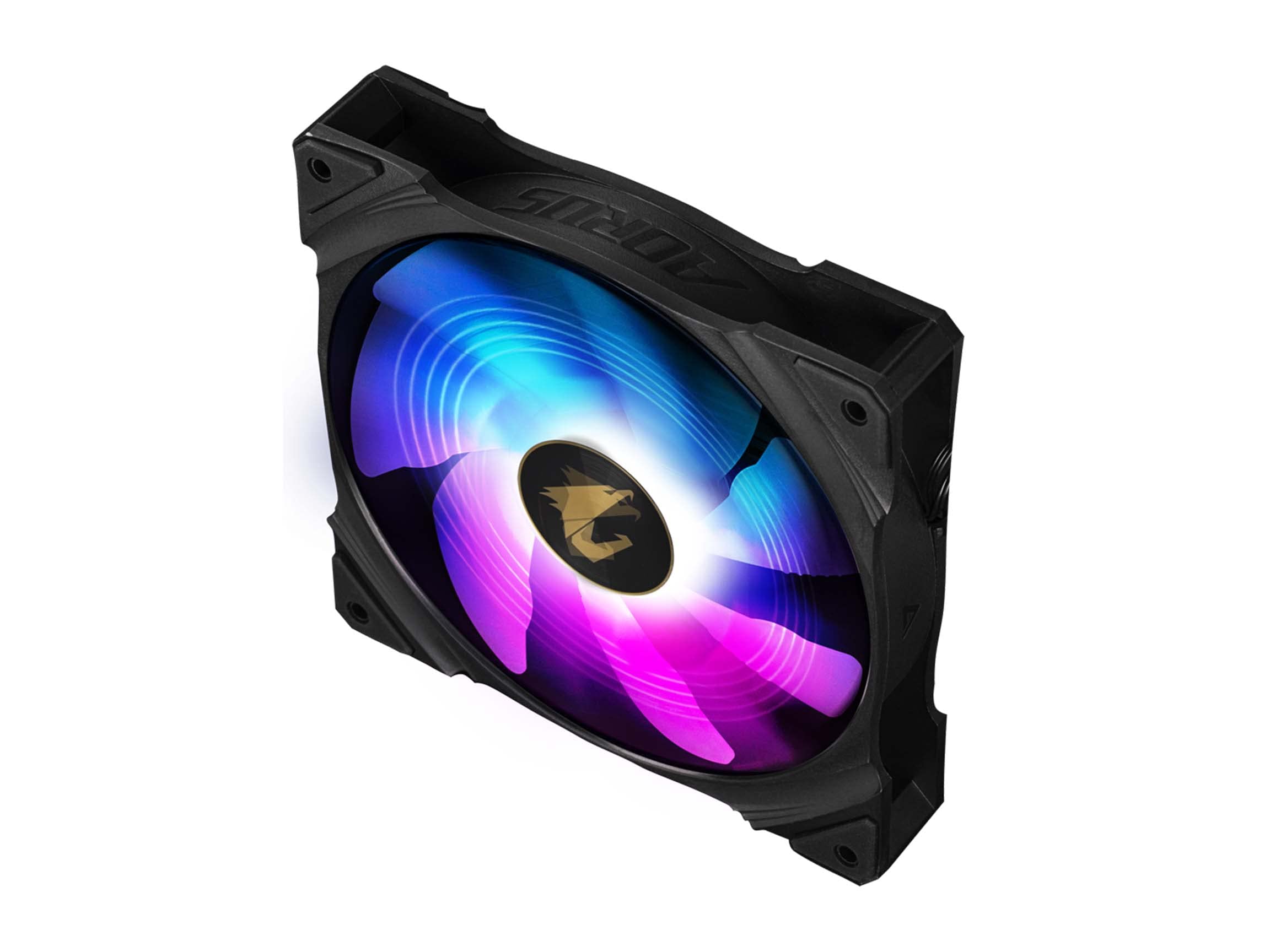 Gigabyte GP-AR140RFAN - AORUS 140mm Sleeve Bearing ARGB Computer Case Fan, Black