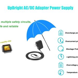 UpBright 12V AC/DC Adapter Compatible with Razor Black Label E100 E 100 12 Volt Sealed Lead-Acid SLA Retractable Battery 90W Kick Electric Hub Motor Scooter 13112148 13112155 Power Supply Cord Charger