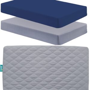 Crib Mattress Protector Waterproof Quilted & Crib Sheets