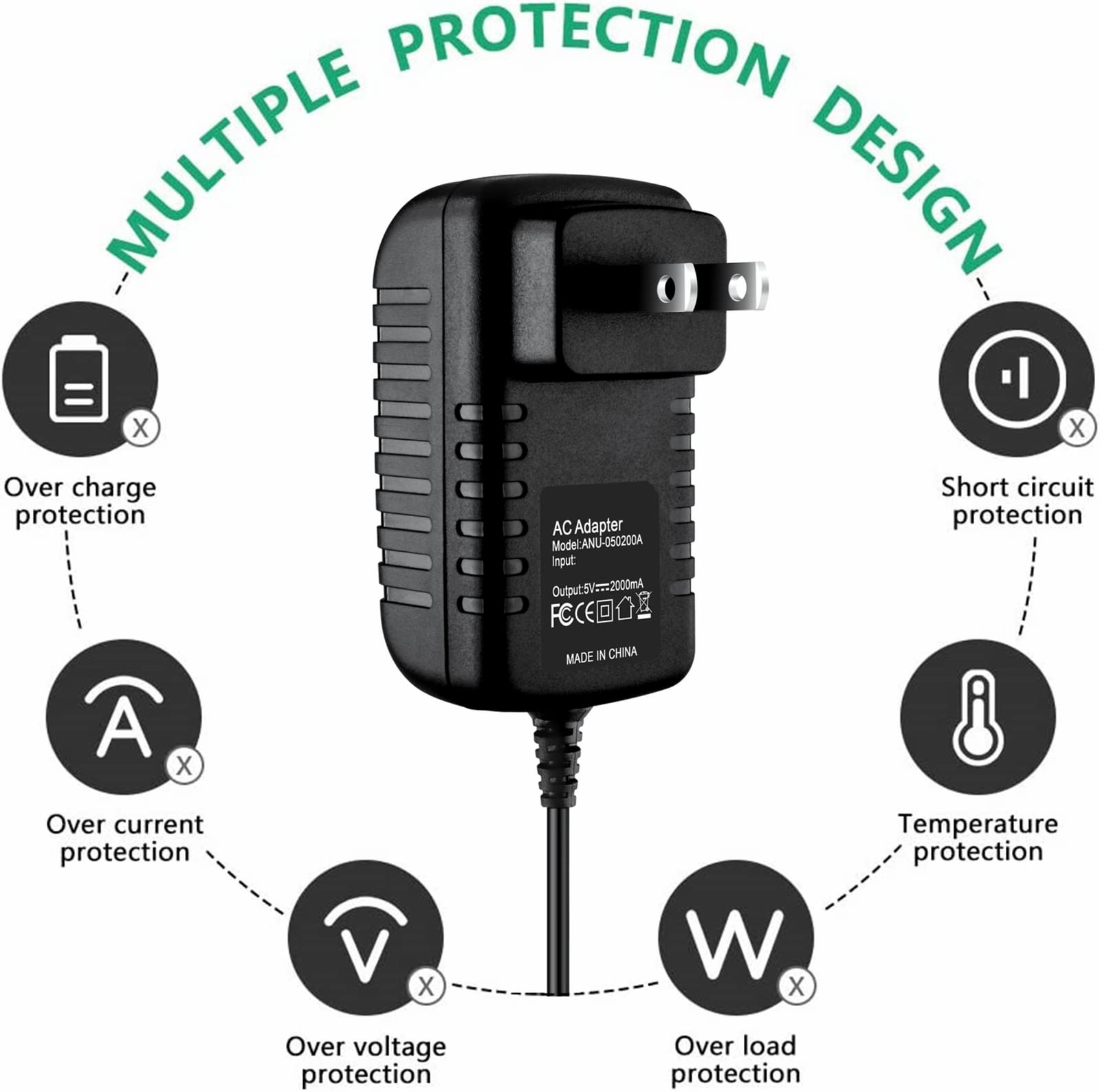 Dysead AC Adapter Wall Home Charger for ATT Cingular Flip IV U102AA Power Supply Cord