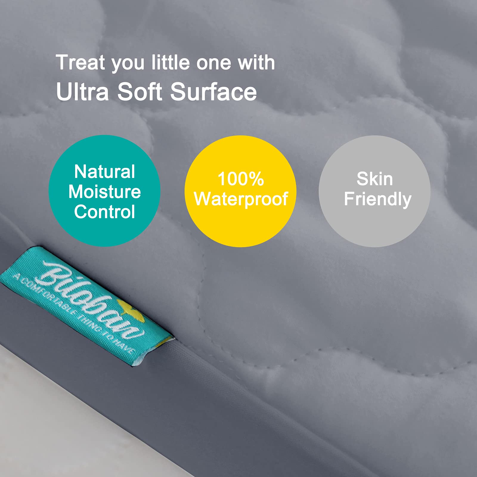 Crib Mattress Protector Waterproof Quilted & Crib Sheets