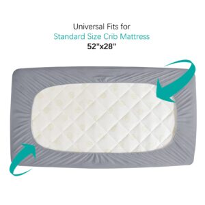 Crib Mattress Protector Waterproof Quilted & Crib Sheets