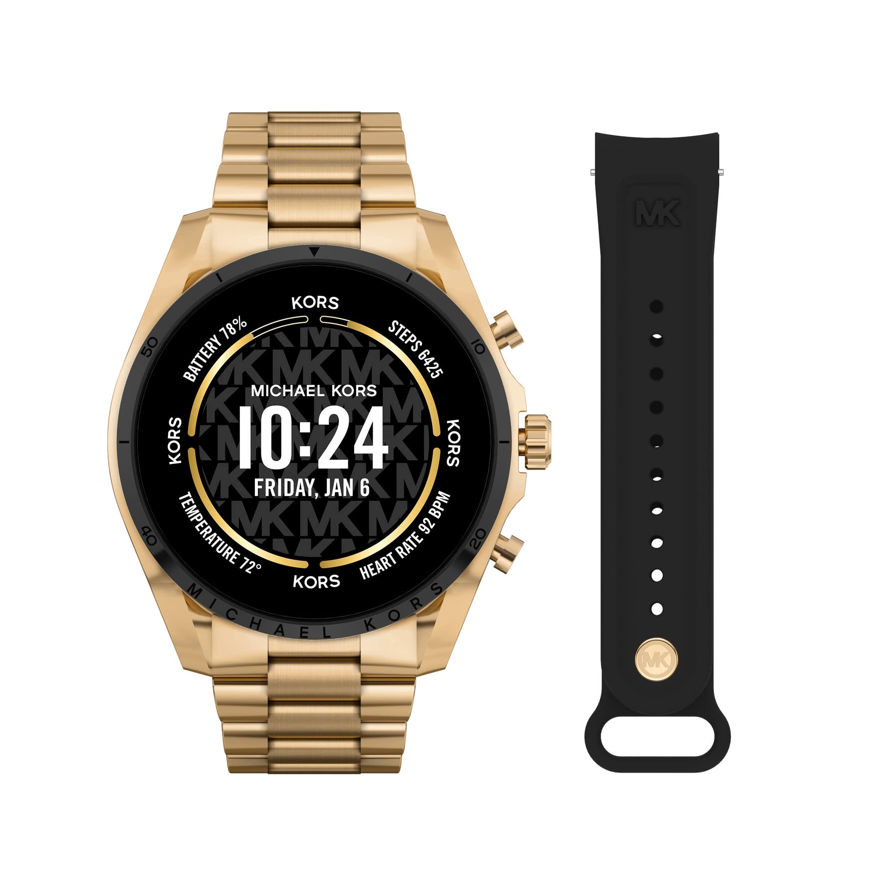 Michael Kors Men's or Women's Gen 6 44mm Touchscreen Smart Watch with Alexa Built-In, Fitness Tracker, Sleep Tracker, GPS, Music Control, Smartphone Notifications (Model: MKT5138V)