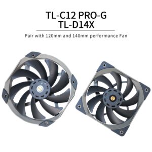 Thermalright FC140 CPU Air Cooler, 5 Heat Pipes, TL-C12 PRO-G and TL-D14X PWM Fan, Aluminium Heatsink Cover, AGHP Technology, for AMD AM4/Intel LGA 1700/1150/1151/1200/2011/2066