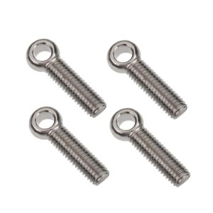 heyiarbeit m8 x 30mm 304 stainless steel machinery shoulder lifting eye bolt metric thread 4pcs