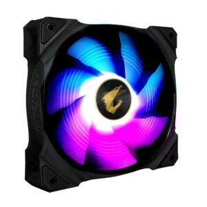 Gigabyte GP-AR140RFAN - AORUS 140mm Sleeve Bearing ARGB Computer Case Fan, Black