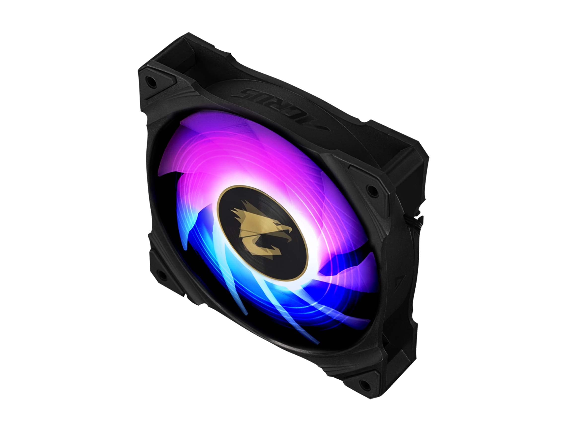 Gigabyte AORUS 120mm Sleeve Bearing ARGB Computer Case Fan, Black