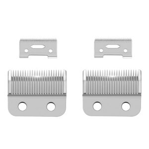 4pcs barber clippers blade replacement compatible with wahl magic clip senior clippers cordless professional 5 star series super taper/taper 2000/icon sterling 3/9