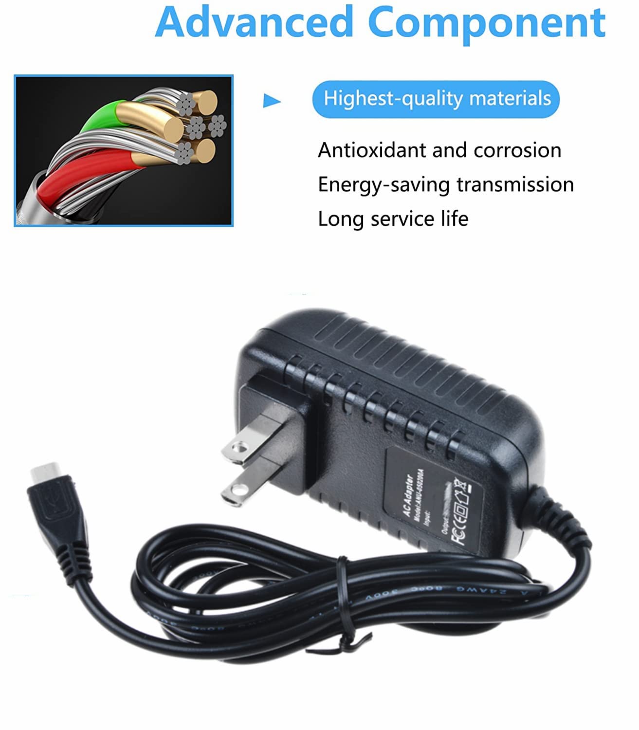 Dysead Charger AC Adapter Power Cord for Google TV CHROMECAST Ultra NC2-6A5-D PSU Mains