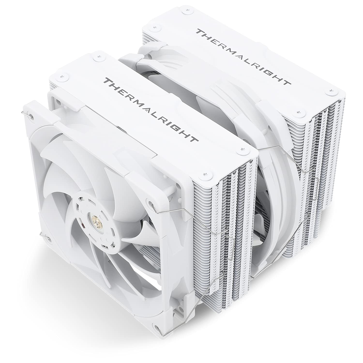 Thermalright FC140 White CPU Air Cooler, 5 Heat Pipes, TL-D14X-W and TL-C12PRO-W PWM Fan, Aluminium Heatsink Cover, AGHP Technology, for AMD AM4/Intel LGA 1700/1150/1151/1200/2011/2066