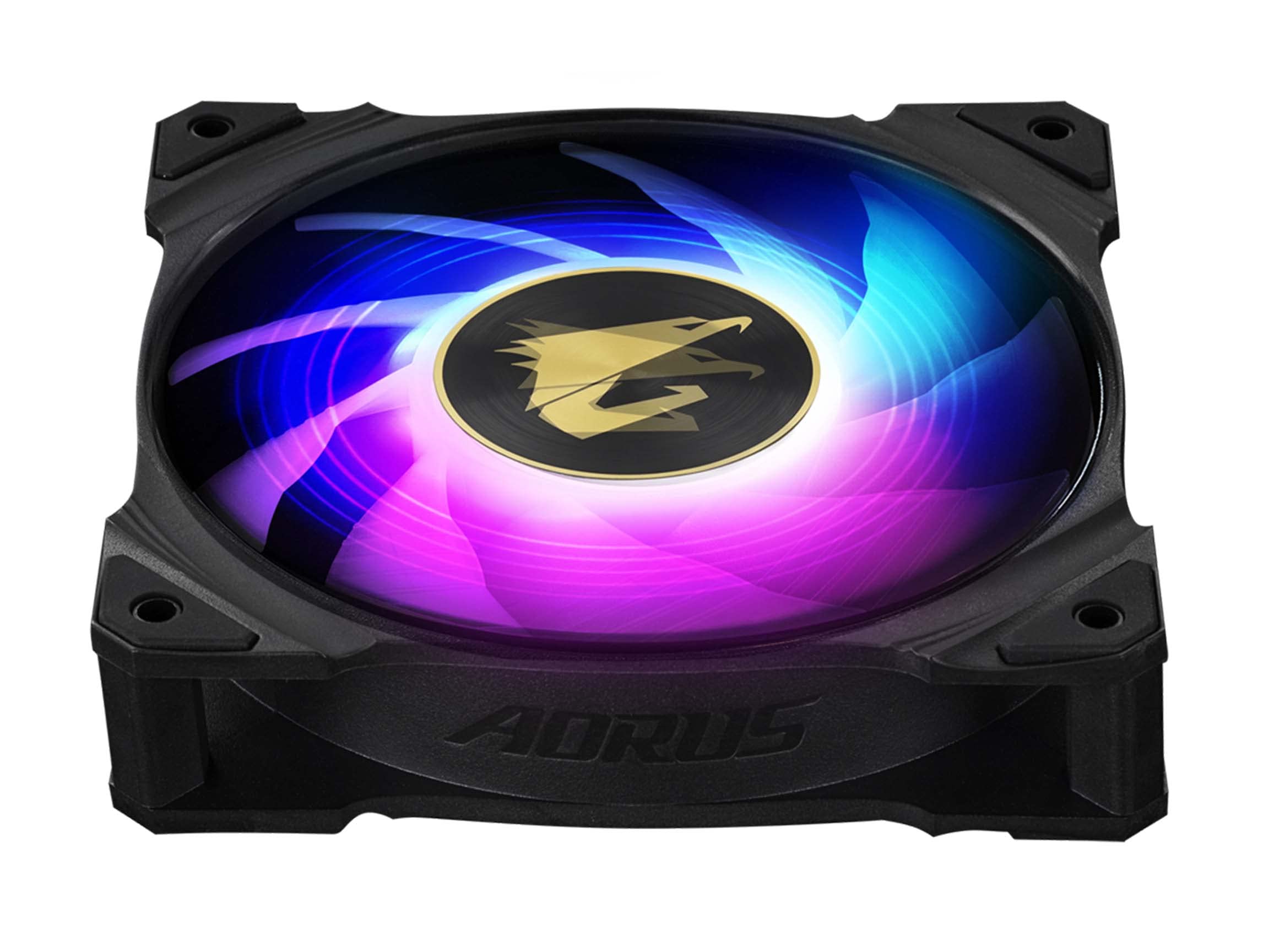 Gigabyte AORUS 120mm Sleeve Bearing ARGB Computer Case Fan, Black