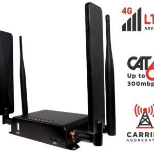 TAKTIKAL 4g LTE+ CAT 6 OpenWRT Unlocked OpenWRT Sim Card Router with Carrier Aggregation - Plug and Play Connection on AT&T, T-Mobile and Verizon