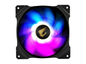 gigabyte gp-ar140rfan - aorus 140mm sleeve bearing argb computer case fan, black