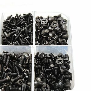 500Pcs KM Screw M2 M2.5 M3 Flat Head Phillips Screws Laptop Notebook Screws Set Kit for Computer Small Screw