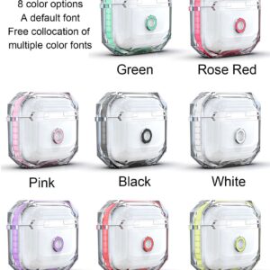 HGS Custom Case Compatible with Airpods 3 Case,Personalized Two-Color Design Sturdy Shockproof Protective Case for Airpods 3 2021,with Anti-Lost Rope