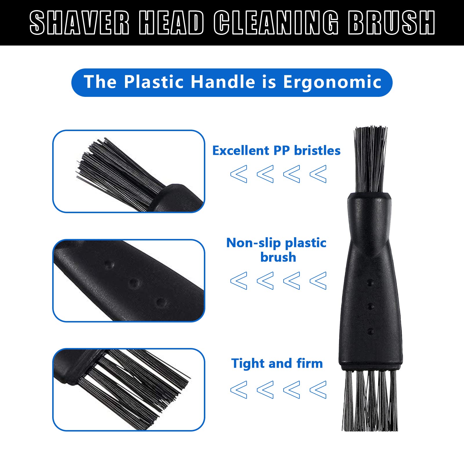 Shaver Replacement Head 6PCS Compatible With Microtouch Solo 2PCS Shaver Clean Brush With Box (6PCS)