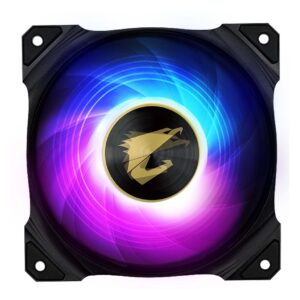 Gigabyte AORUS 120mm Sleeve Bearing ARGB Computer Case Fan, Black