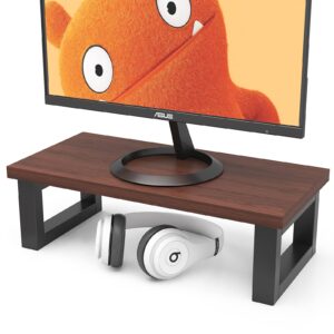 westree monitor stand riser, desktop computer monitor stand, multi-purpose desk storage organizer shelf for laptop computer pc