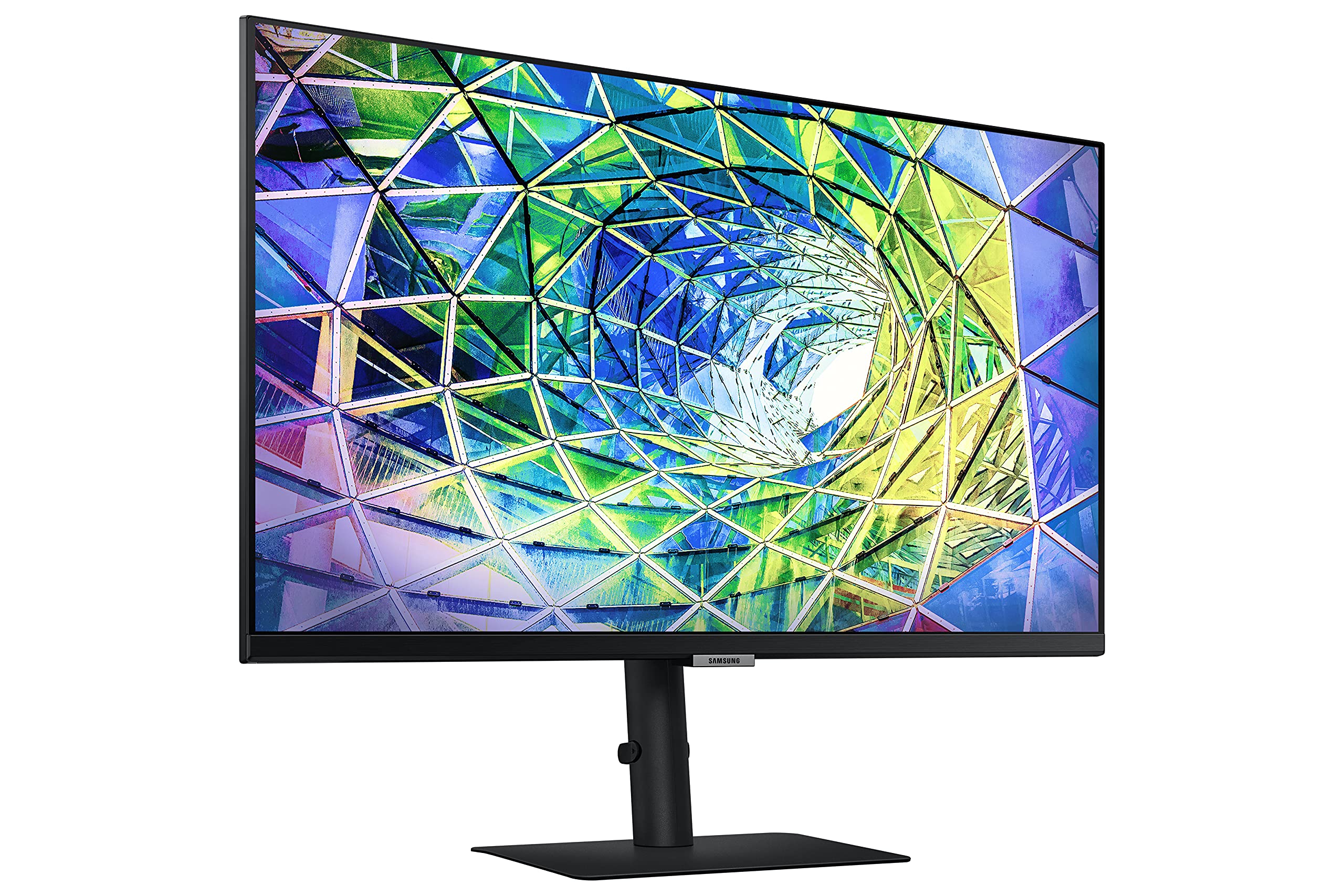 SAMSUNG S80A Series 27-Inch 4K UHD (3840x2160) Computer Monitor, HDMI, DP, USB Hub with USB-C, HDR10 (1 Billion Colors), Built-in Speakers, Fully Adjustable Stand with Pivot (LS27A800UNNXZA) (Renewed)