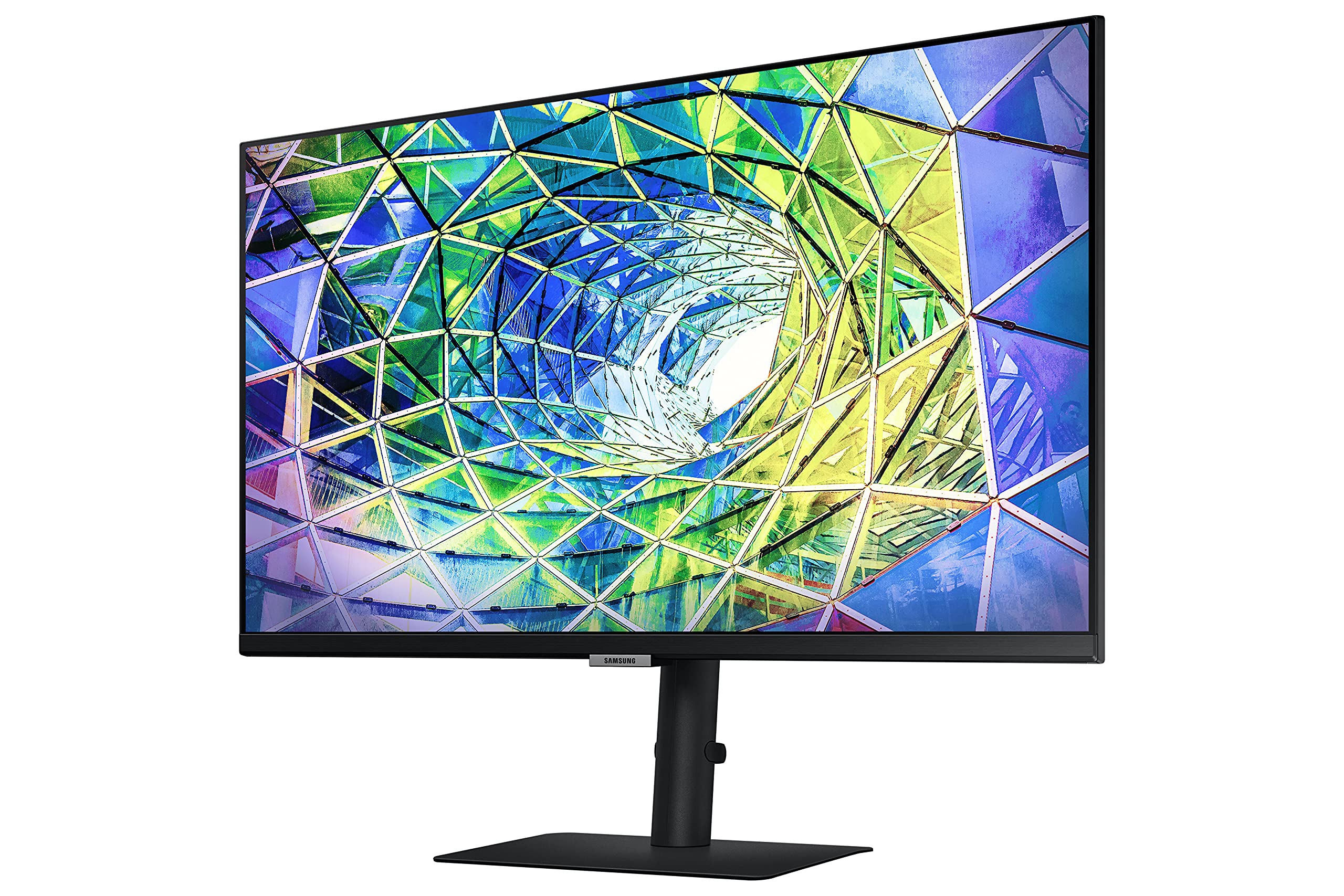 SAMSUNG S80A Series 27-Inch 4K UHD (3840x2160) Computer Monitor, HDMI, DP, USB Hub with USB-C, HDR10 (1 Billion Colors), Built-in Speakers, Fully Adjustable Stand with Pivot (LS27A800UNNXZA) (Renewed)