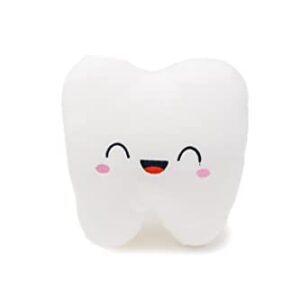 nerdbugs Tooth Plush- The Molar The Merrier! - Dentist Gift/Oral Surgeon Gift/Dental Hygenist Gift/ Tooth Fair Pillow