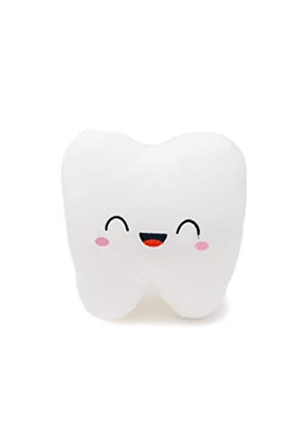 nerdbugs Tooth Plush- The Molar The Merrier! - Dentist Gift/Oral Surgeon Gift/Dental Hygenist Gift/ Tooth Fair Pillow