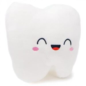 nerdbugs Tooth Plush- The Molar The Merrier! - Dentist Gift/Oral Surgeon Gift/Dental Hygenist Gift/ Tooth Fair Pillow