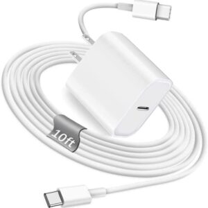 iPad Charger,iPad Pro USB C Fast Charger with Extra Long 10 FT USB C Cable for iPad 10th Gen, iPad Pro 12.9,iPad Pro 11 inch 2022/2021/2020/2018,iPad Air 5th /4th Gen,iPad Mini 6th Gen