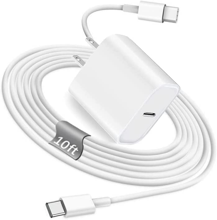 iPad Charger,iPad Pro USB C Fast Charger with Extra Long 10 FT USB C Cable for iPad 10th Gen, iPad Pro 12.9,iPad Pro 11 inch 2022/2021/2020/2018,iPad Air 5th /4th Gen,iPad Mini 6th Gen