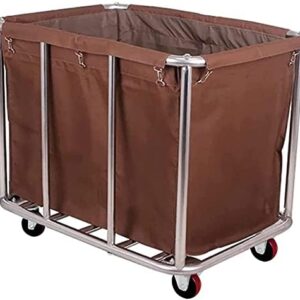 XIJIXILI Laundry Cart with Wheels Industrial 12 Bushel (400l) Collapsible Laundry Hamper Commercial Large Heavy Duty Rolling Laundry Basket Waterproof Laundry Trucks for Home Organizer Storage