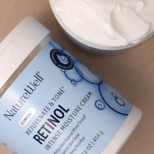 NATURE WELL Clinical Retinol Advanced Moisture Cream for Face, Body, & Hands, Boosts Skin Firmness, Enhances Skin Tone, No Greasy Residue, Version 2.0, 16 Oz