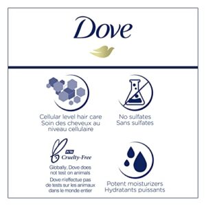 Dove Hair Therapy Conditioner Strength & Fullness Boost Strengthening Treatment for Thin, Fine Hair Sulfate Free Conditioner for 2X Visibly Fuller, Thicker Hair 33.8 oz