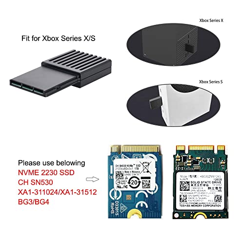 NFHK CF-Express Type-B to M.2 NVMe 2230 M-Key Adapter CFE for Xbox Series X&S CH SN530 SSD PCIe4.0 Expansion Memory Card