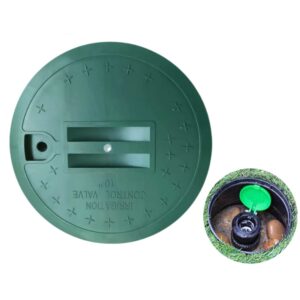 10 inch valve box cover lid green sprinkler valve box lid replacement for sprinkler system irrigation circular valve box lid