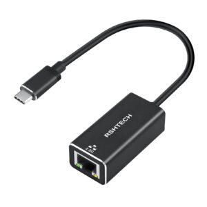 rshtech usb c to 2.5g ethernet adapter aluminum thunderbolt 3 type c 2.5 gigabit network adapter, portable usb rj45 lan adapter for macbook pro, macbook air, ipad pro, ipad and more ​(rsh-wk-c25)