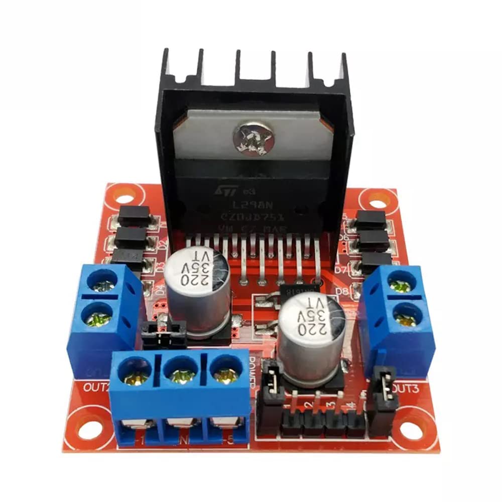 L298N Motor Driver Controller Board Module Stepper Motor DC Dual H-Bridge, Suitable for Motors, Robots, Smart Cars