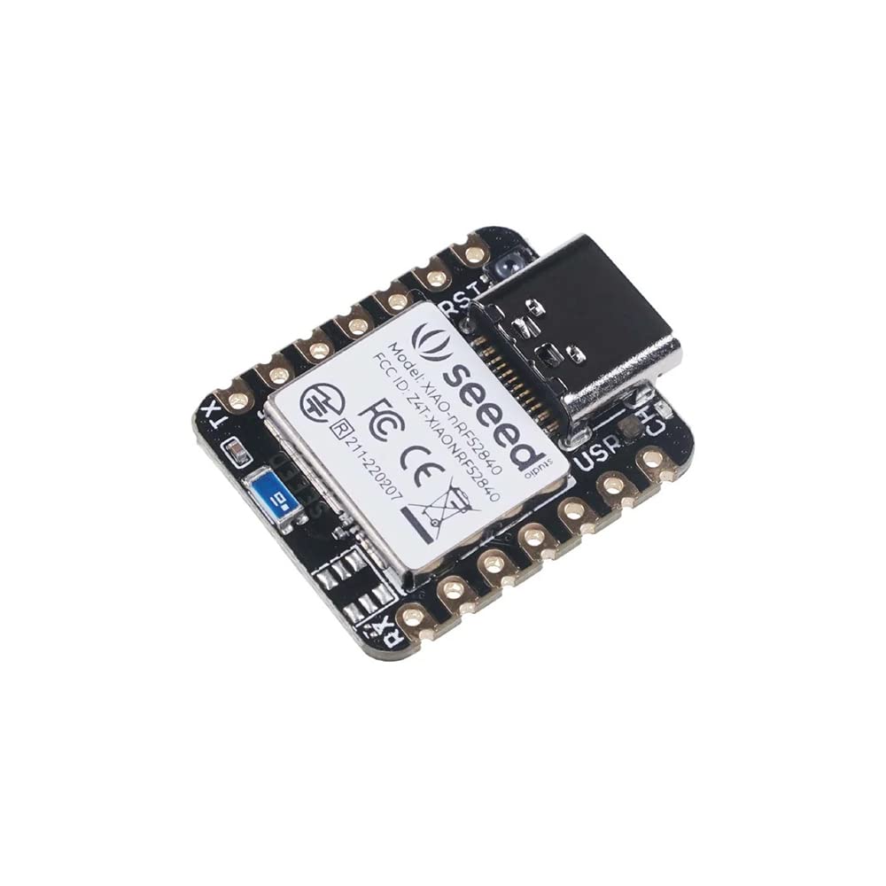 Seeed Studio XIAO nRF52840 - Supports Arduino/CircuitPython - Bluetooth5.0 NFC, with Onboard Antenna, Microcontroller with Rich Interface for Tiny Machine Learning Works with Amazon Sidewalk.