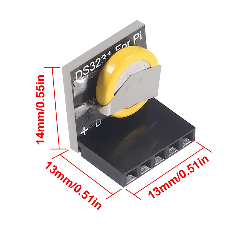 AITIAO 4pcs DS3231 High Precision RTC Real Time Clock Module 3.3V/5V for Raspberry Pi