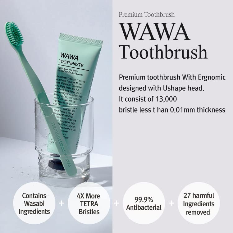 ROROBELL WAWA Toothbrush for Sensitive Teeth, Gums for Adults & Teens, Ultra-Soft, Deep Clean Toothbrush,BPA Free 6 Count