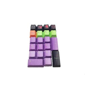 Kooku RiCKONS 108 Anime keycaps Dye Sublimation Personalized Keycaps for Mechanical Gaming Keyboards (Cherry Switches) (EVA)