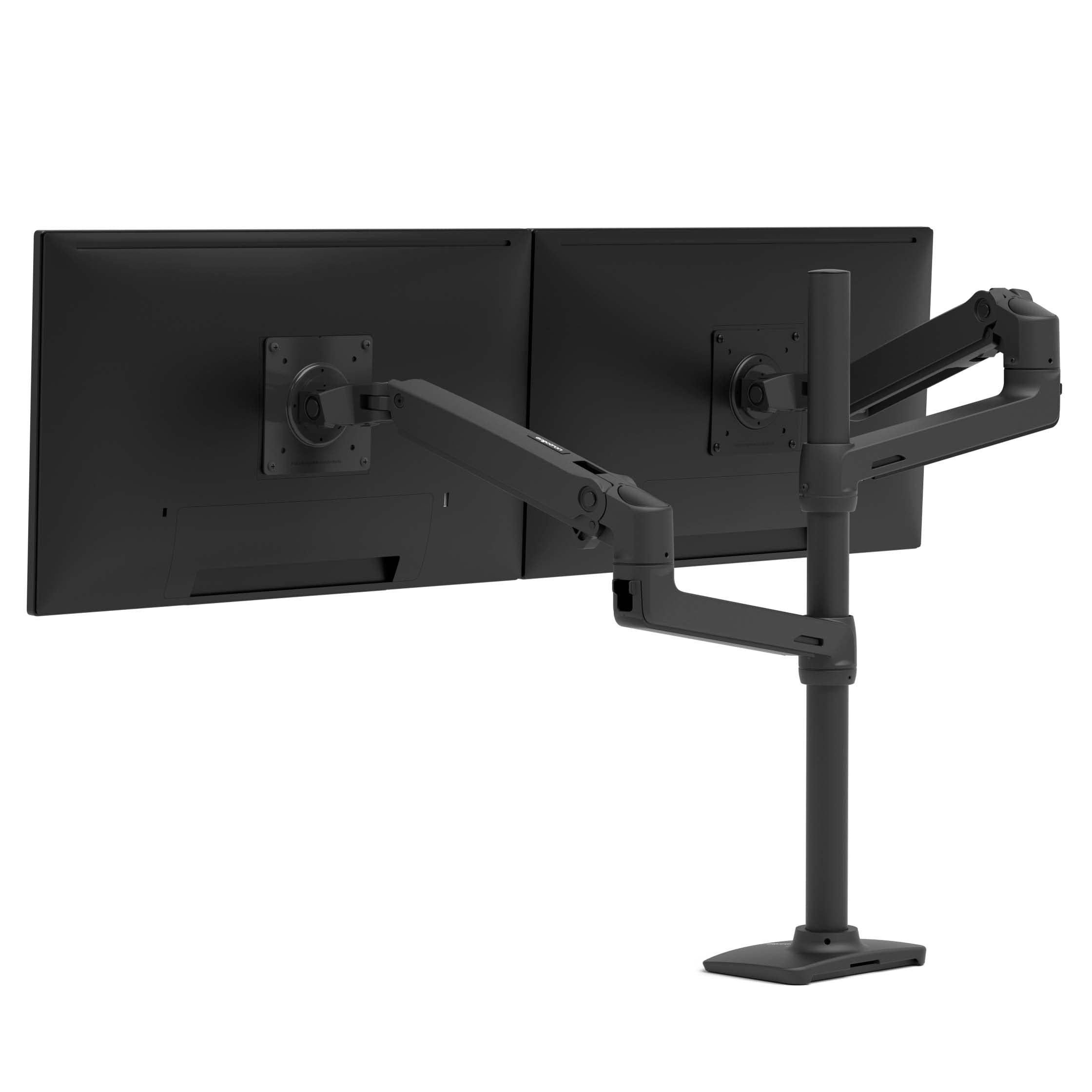 Ergotron – LX Vertical Stacking Dual Monitor Arm, VESA Desk Mount – for 2 Monitors Up to 40 Inches, 7 to 22 lbs Each – Tall Pole, Matte Black