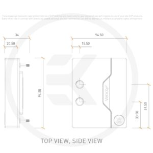 Odestar EK Water Blocks Compatible with EK-Quantum Velocity² D-RGB CPU Wasserkühler - Intel 1200, Nickel + Acryl