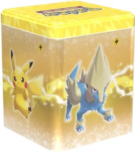 pokemon cards: lightning stacking tin