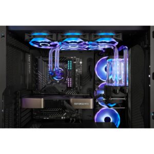 Corsair Hydro X Series iCUE XH305i RGB PRO Custom Cooling Kit (Hardline CPU Cooling Loop, CPU Water Block, D5 Pump/Reservoir Combo, Radiator, 3x RGB Fans, iCUE Software Control) Black