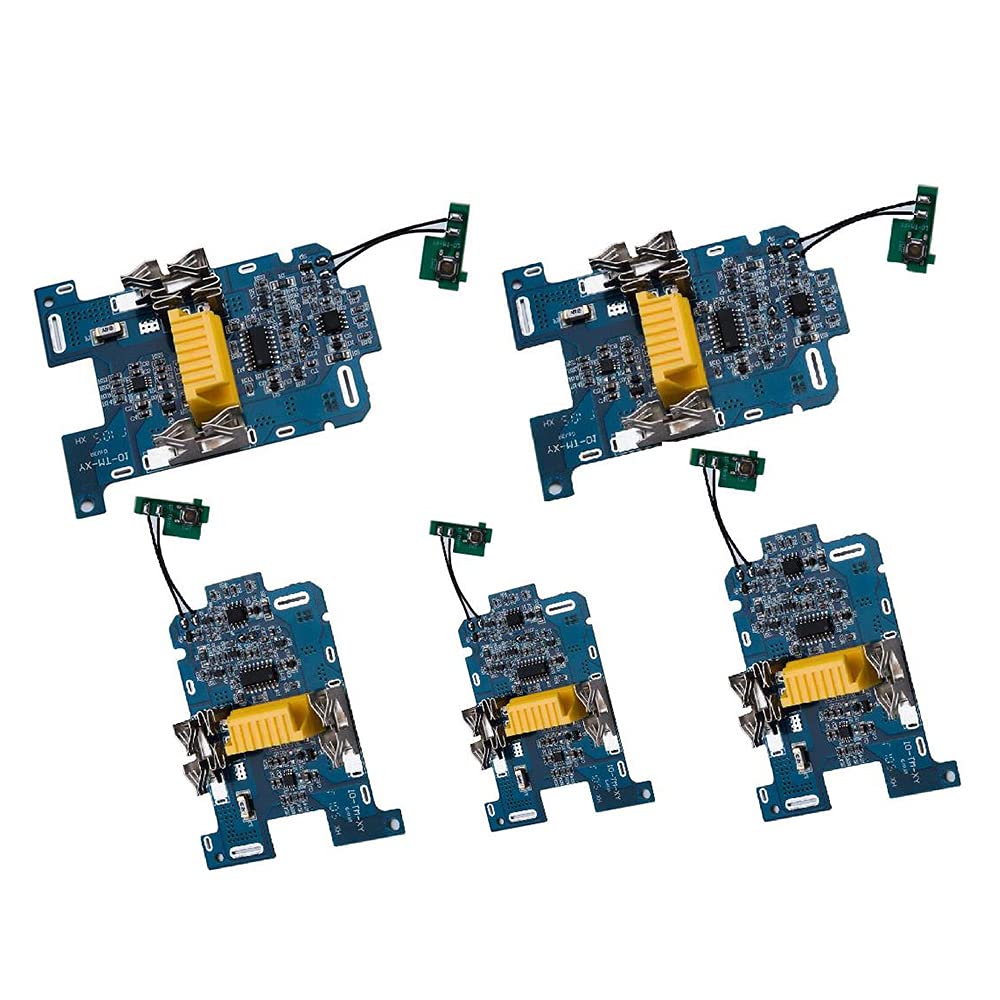 Laiaouay 5Pcs BL1830 Li-Ion Battery BMS PCB Charging Board for 18V Power Tool BL1815 BL1860 LXT400 Bl1850