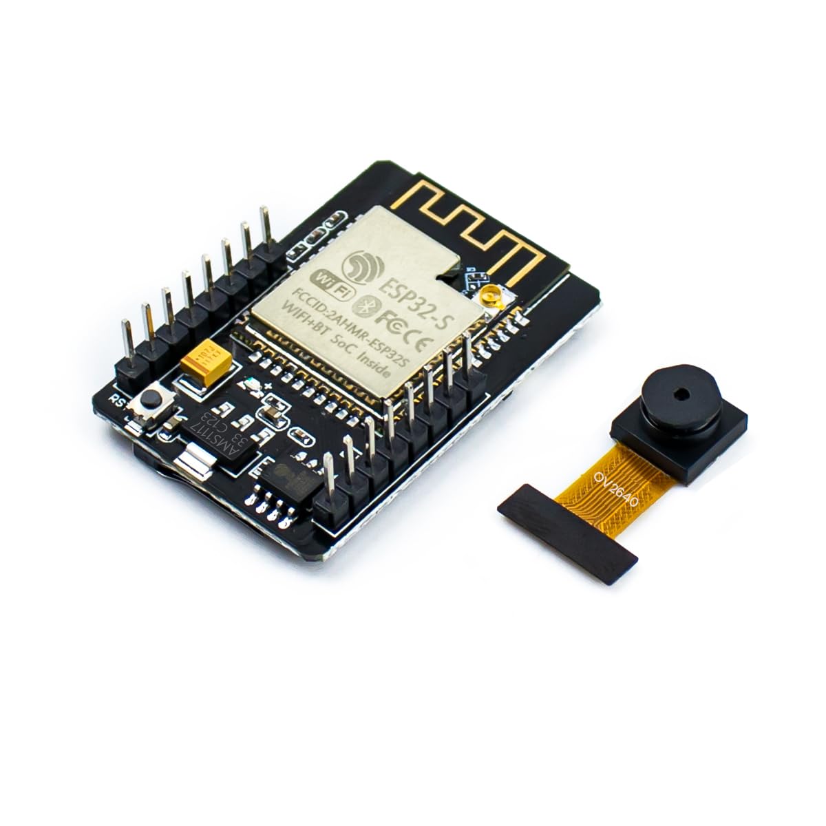 Hosyond 2Pcs ESP32-CAM Wireless WiFi+Bluetooth Development Board with OV2640 Camera Module Compatible with Arduino