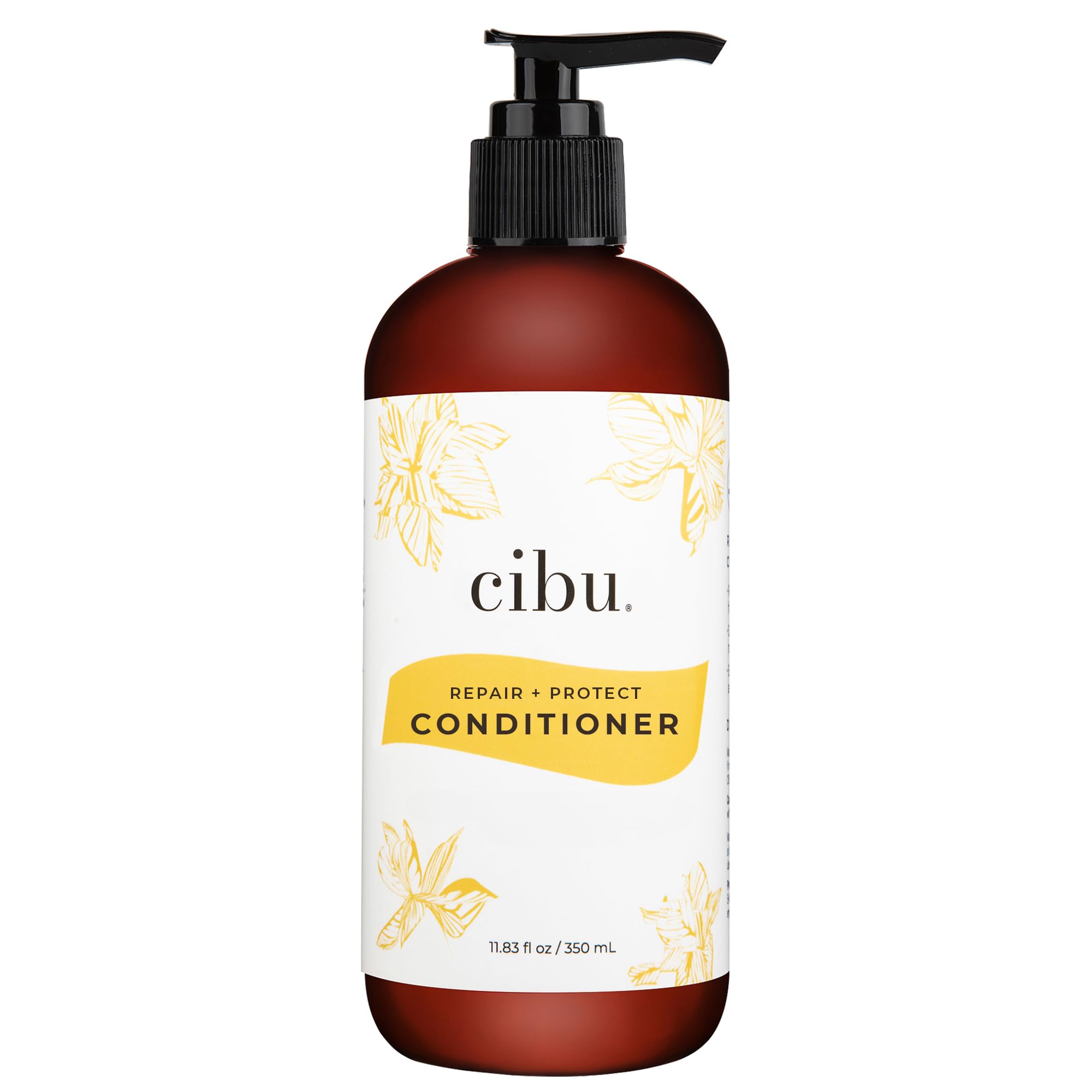 CIBU Repair + Protect Conditioner 30003 Restores Damaged Dry Hair Protects From Breakage Safe for Color-Treated Hair 11.83oz