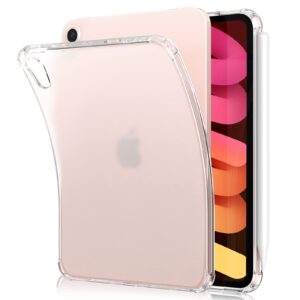 case compatible with ipad mini 6 (8.3 inch, 2021), slim and light, matte non-slip,yellowing resistant, hard back, soft frame, fully supports pencil 2, case for mini 6