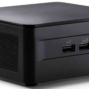 Intel NUC 11 Pro Kit BNUC11TNKI50001 Home & Business Mini Desktop i5-1135G7 4-Core, 16GB RAM, 1TB PCIe SSD, Iris Xe, WiFi, Bluetooth, HDMI, USB 3.2, Black, Win 10 Home with Hub